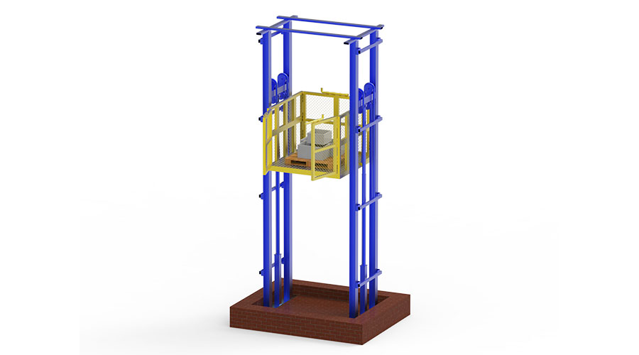 Guide Rail Goods Lift - Manufacturer Solutions - Tebo Lift